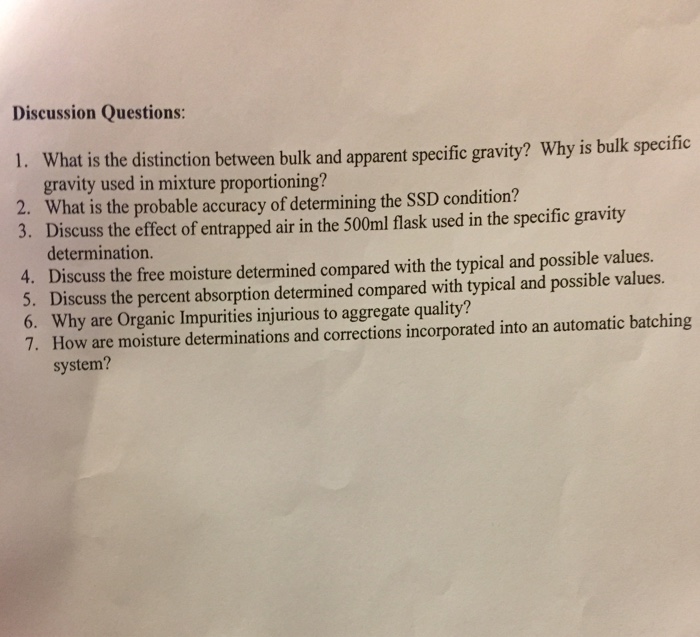 Solved What is the distinction between bulk and apparent | Chegg.com