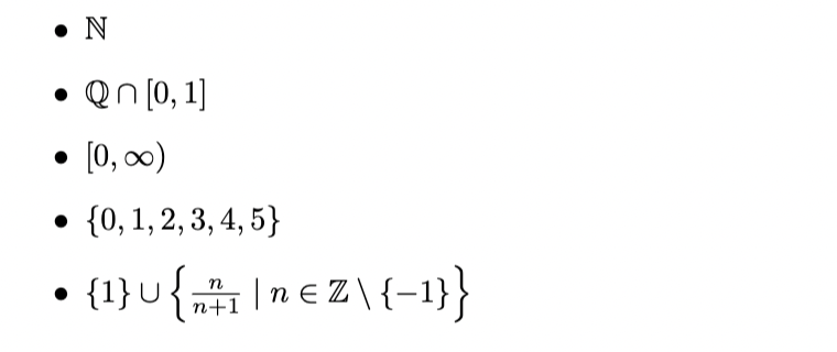 Solved Decide which of the following are compact. For those | Chegg.com