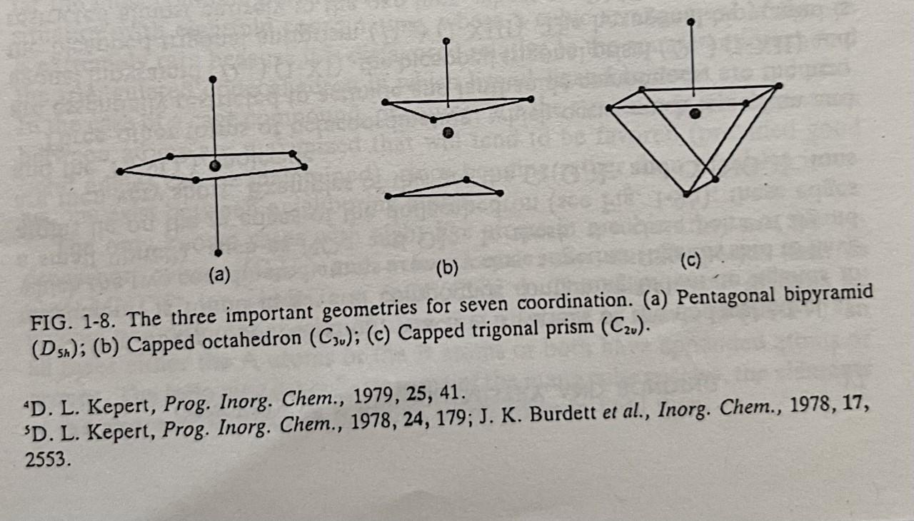 Solved 5.) The three important geometric arrangements for | Chegg.com