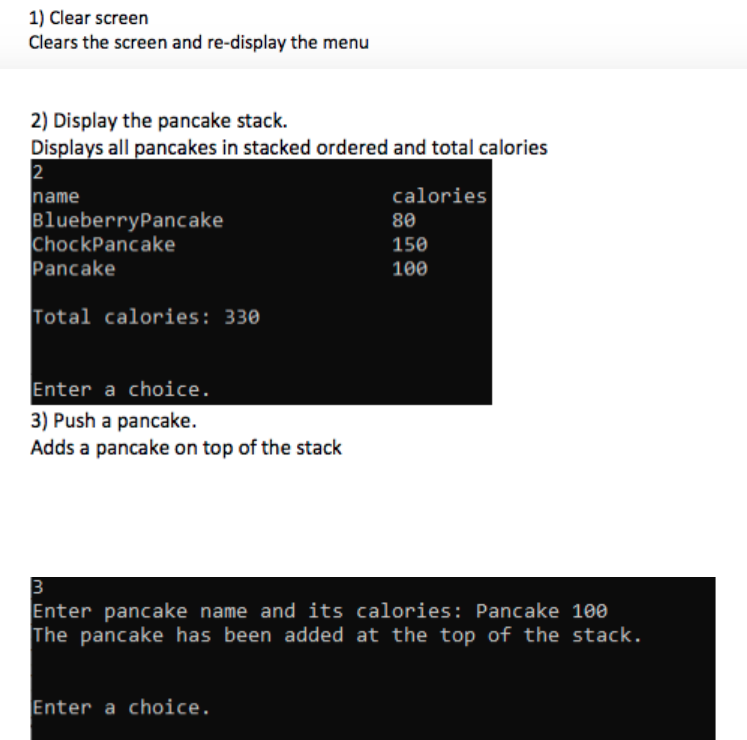 Solved Question 2: stack Pancake stack You are stacking | Chegg.com