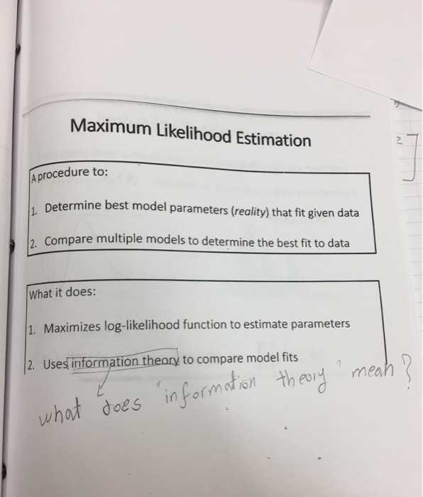 Solved Maximum Likelihood Estimation Aprocedure to: | Chegg.com