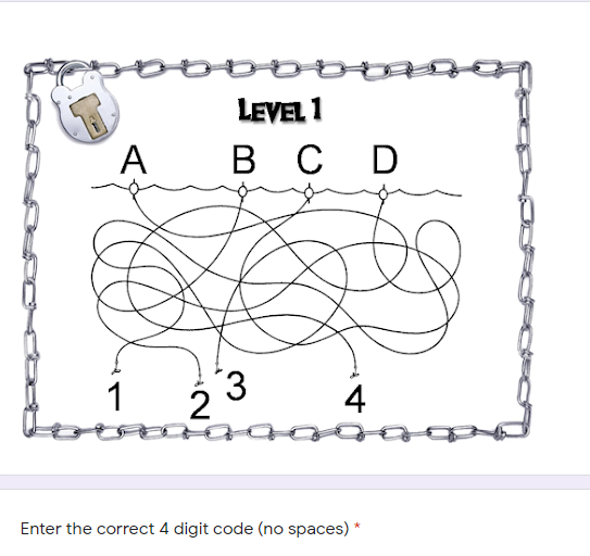 Solved 먼며 LEVEL 1 B C D A 1 3 2 4 Enter the correct 4 digit | Chegg.com