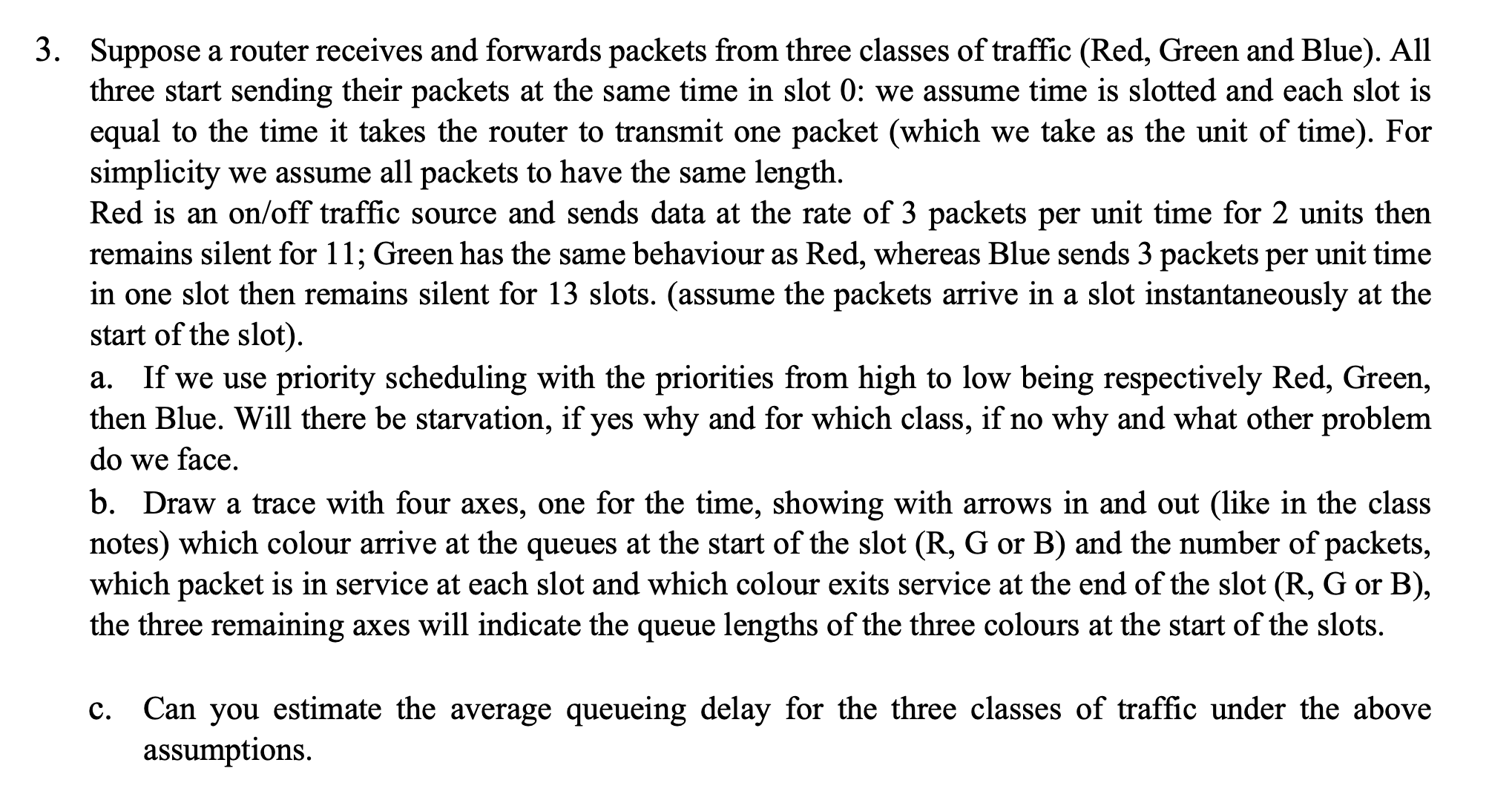 Solved Suppose a router receives and forwards packets from | Chegg.com