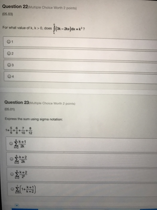 Solved Question 18(Multiple Choice Worth 2 points) (08.03) | Chegg.com