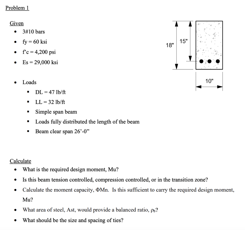 Solved Calculate - What is the required design moment, Mu? - | Chegg.com