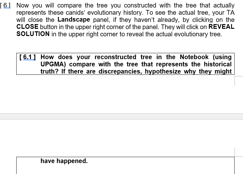Now you will compare the tree you constructed with | Chegg.com