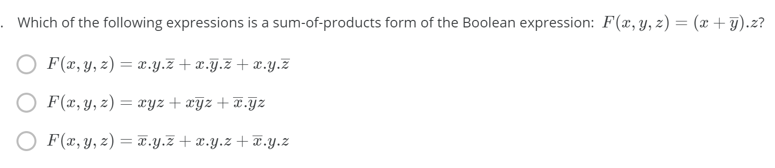 Solved Which of the following expressions is a | Chegg.com