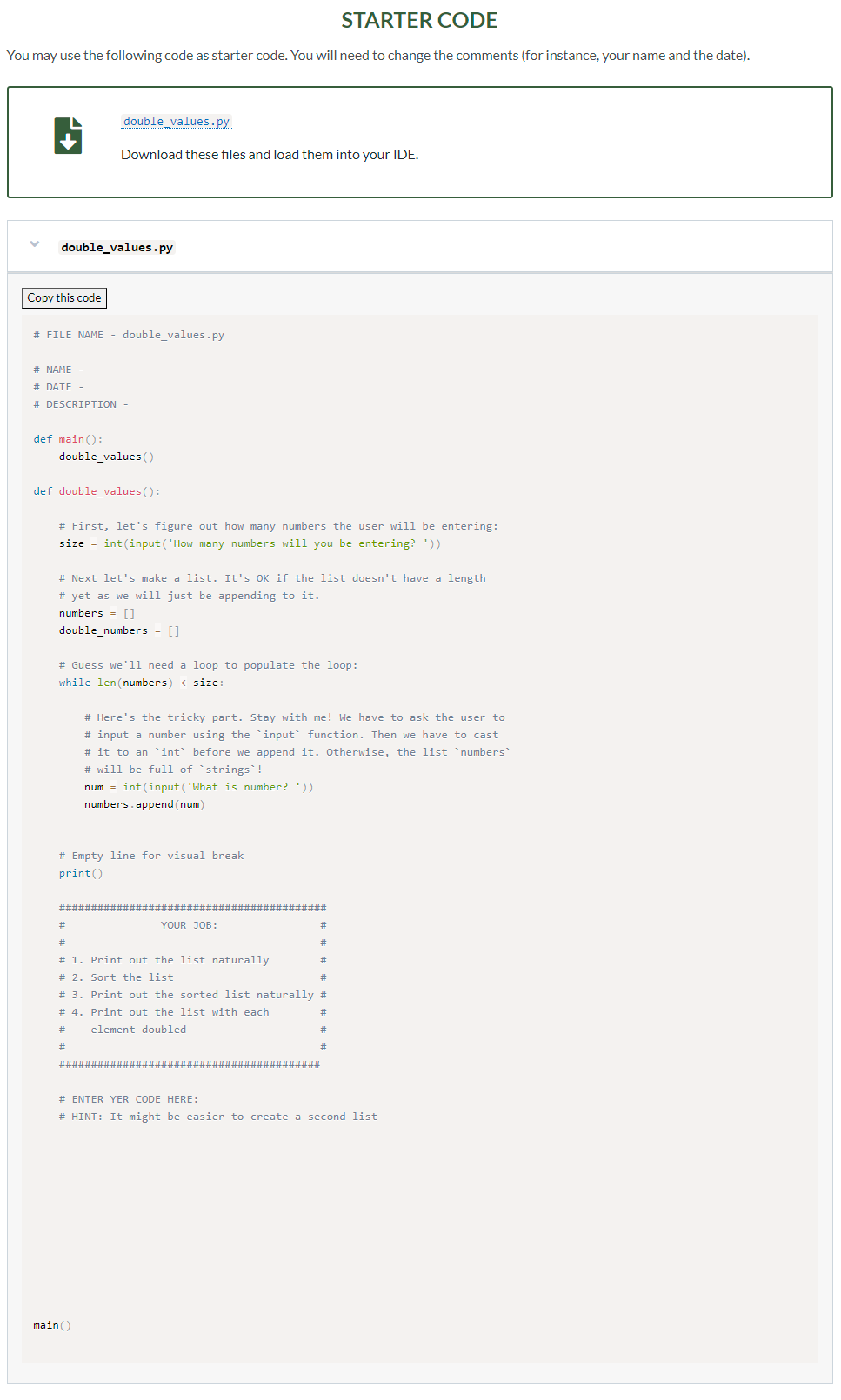 Solved DESCRIPTION In this exercise we will be modifying the | Chegg.com