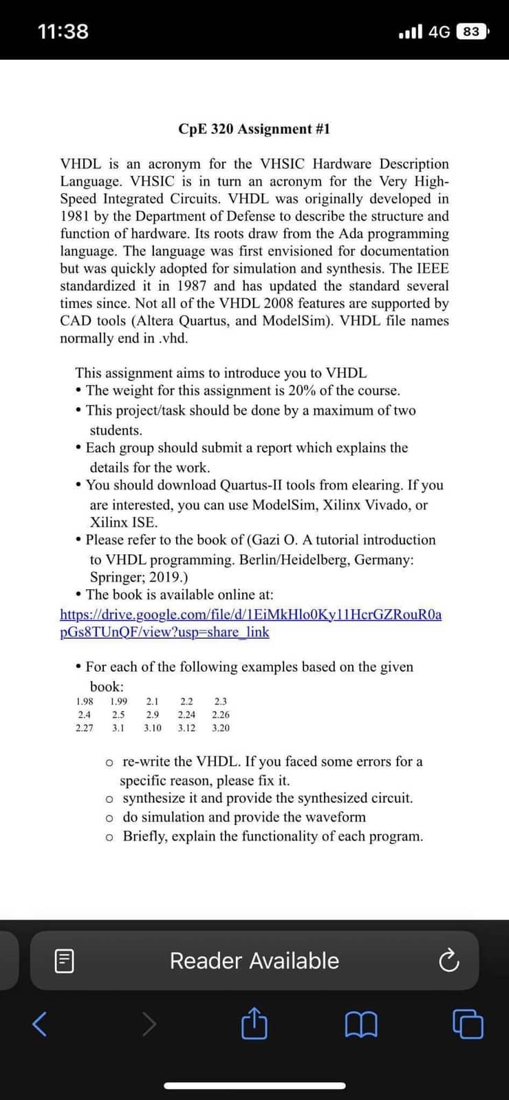 Solved Vhdl Is An Acronym For The Vhsic Hardware Description 