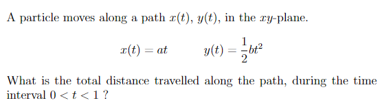 [Solved]: A particle moves along a path x(t),y(t), in the