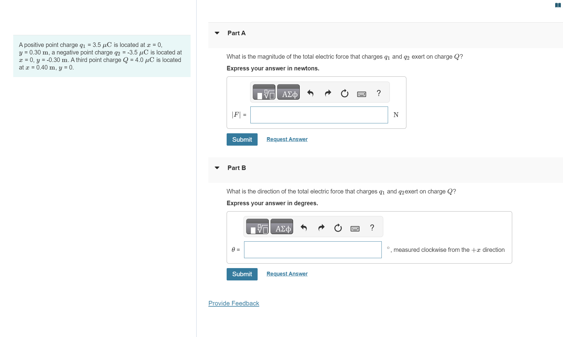 Solved A positive point charge q1=3.5μC ﻿is located at | Chegg.com