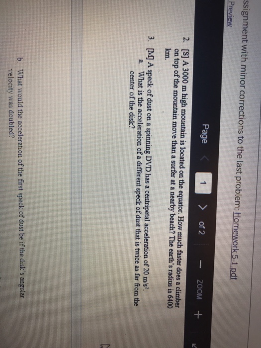 Solved ssignment with minor corrections to the last problem: | Chegg.com