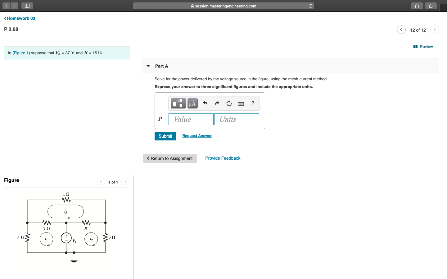 Solved session.masteringengineering.com
