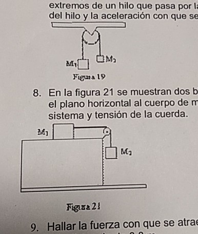 Solved 7. Figure 19 shows two masses M1 = 3 Kg and M2 = 5 Kg | Chegg.com