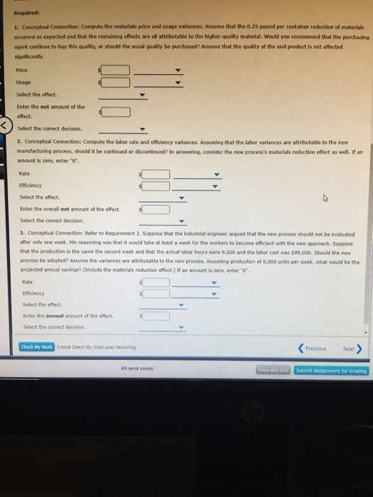 Solved Ebook Print Item Basics Of Variance Analysis