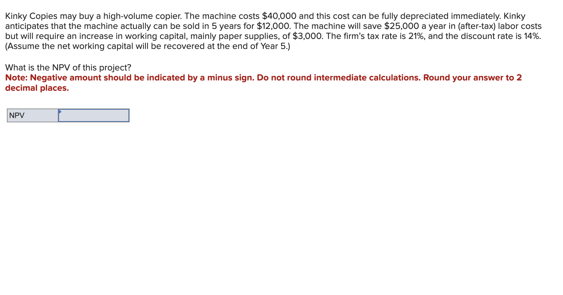 Solved Kinky Copies may buy a high-volume copier. The | Chegg.com
