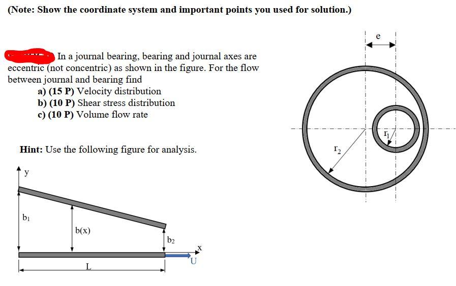 Solved (Note: Show the coordinate system and important | Chegg.com