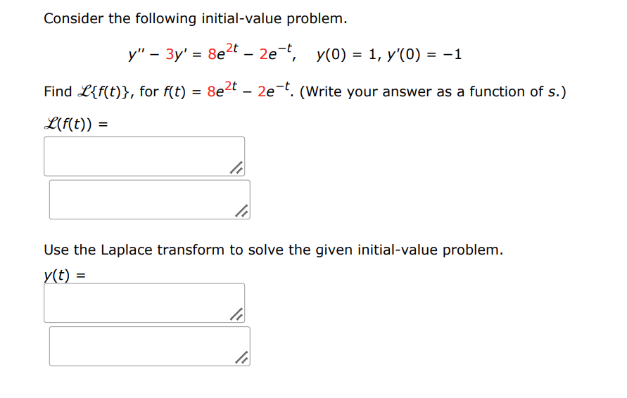 Solved Consider the following initial-value problem. | Chegg.com