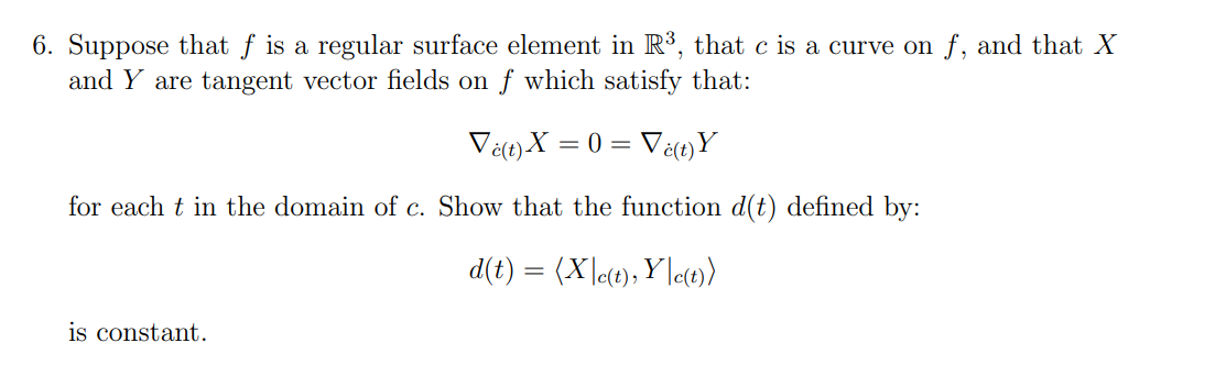 Suppose that f is a regular surface element in R3, | Chegg.com