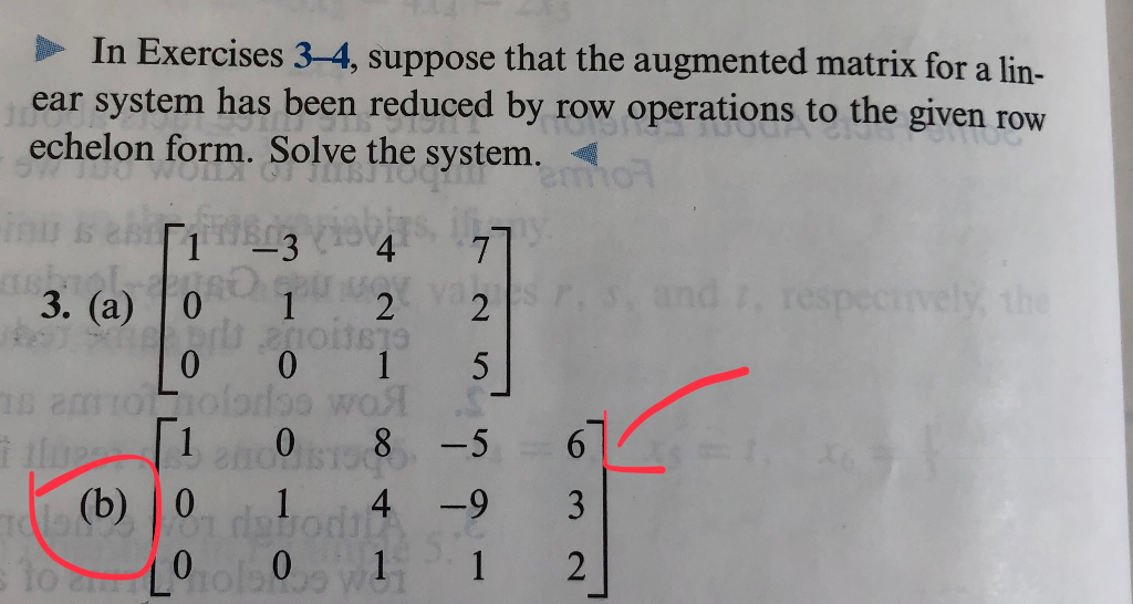 Solved In Exercises 3 4 Suppose That The Augmented Matrix