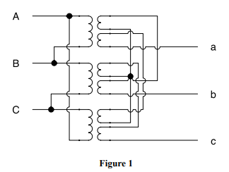 Solved A three-phase transformer with multiple secondary | Chegg.com