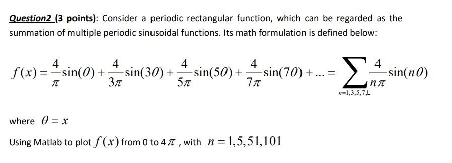 Solved Question2 (3 points): Consider a periodic rectangular | Chegg.com