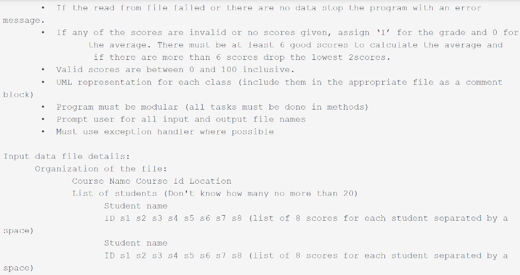 Solved 1) Develop a Java class named Tnfo lo represent. name | Chegg.com