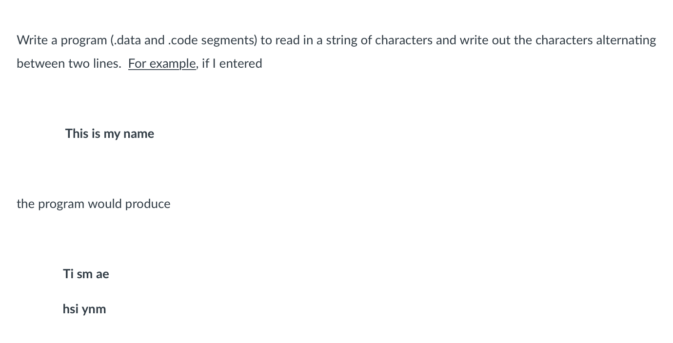 Solved Write A Program Data And Code Segments To Read In 2203