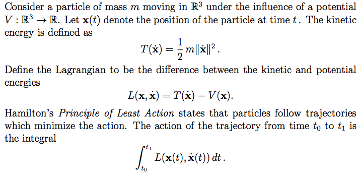 Solved Consider a particle of mass m moving in R3 under the | Chegg.com