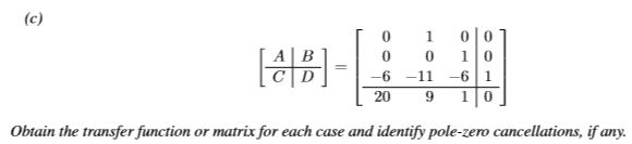 Solved Problem 1. Determine controllability, output | Chegg.com