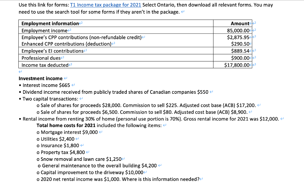 Please help me slove ths case, just use the T1 | Chegg.com