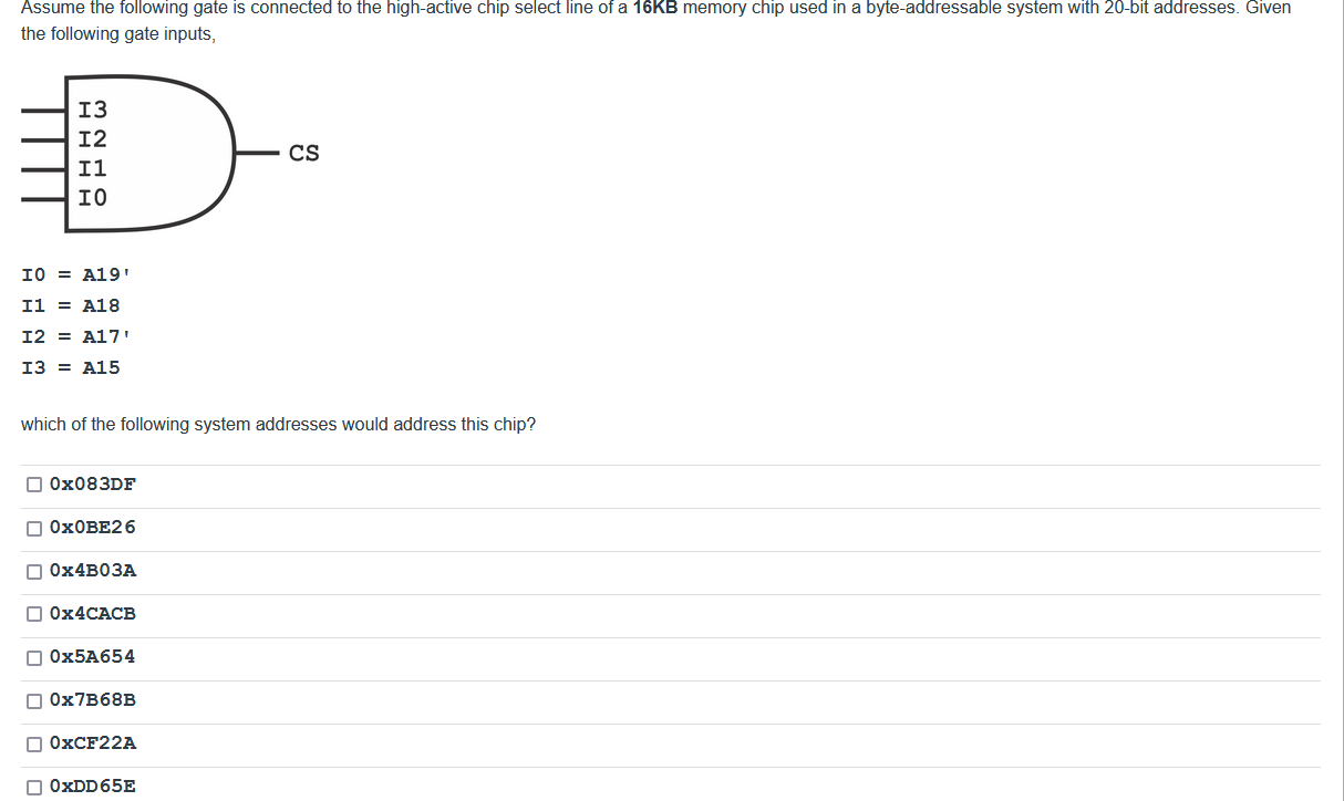 Solved I0=A199′I1=A18I2=A17′I3=A15 which of the following | Chegg.com