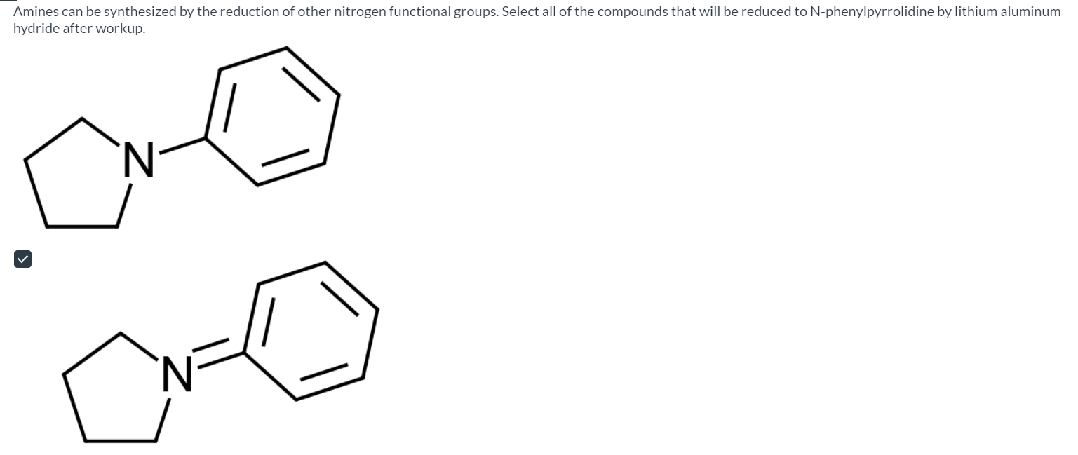 Solved Amines can be synthesized by the reduction of other | Chegg.com