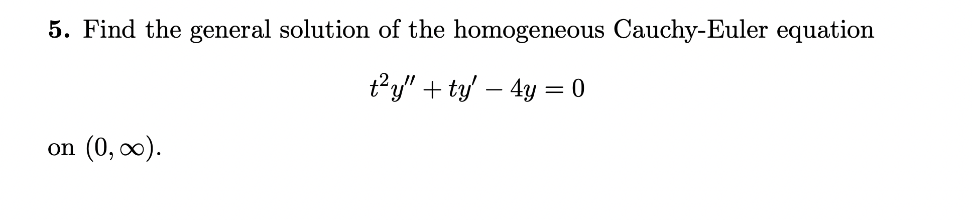 Solved 5. Find the general solution of the homogeneous | Chegg.com