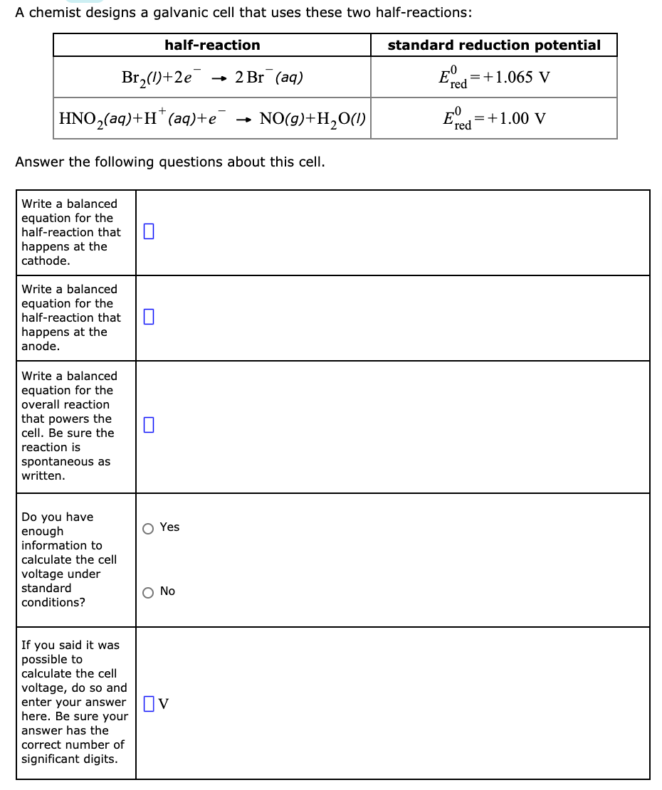 solved-a-chemist-designs-a-galvanic-cell-that-uses-these-two-chegg