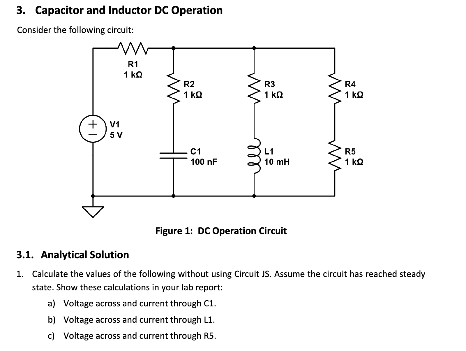 Solved 3.1. ﻿Analytical Solution 1. ﻿Calculate the values of | Chegg.com