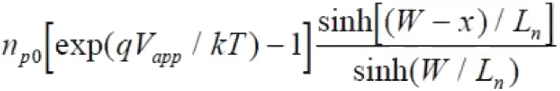 Solved For this equation of the 'neutral p-region' , | Chegg.com
