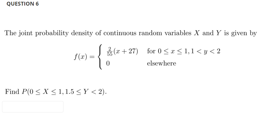 Solved QUESTION 1 Suppose the probability density of | Chegg.com