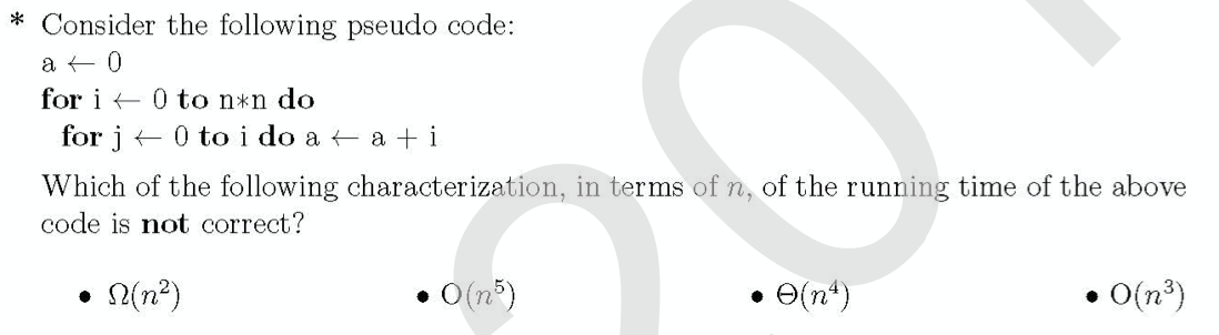 Solved Consider the following pseudo code: a