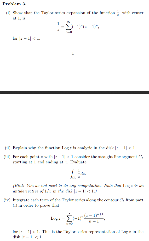 Solved Applied Complex Analysis Exercise. Please show all | Chegg.com
