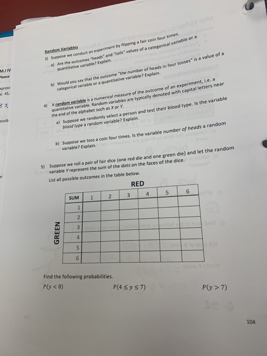 Solved 3 Suppose We Conduct An Experiment By Flipping A