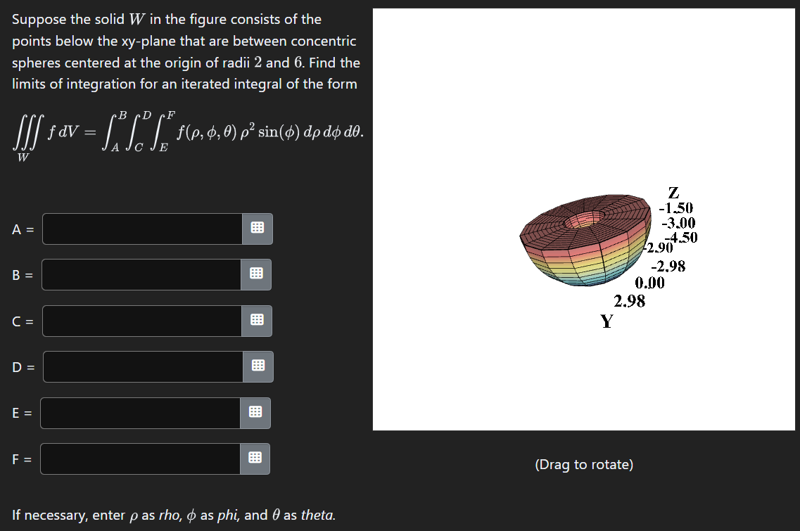 Solved Suppose the solid W in the figure consists of the | Chegg.com