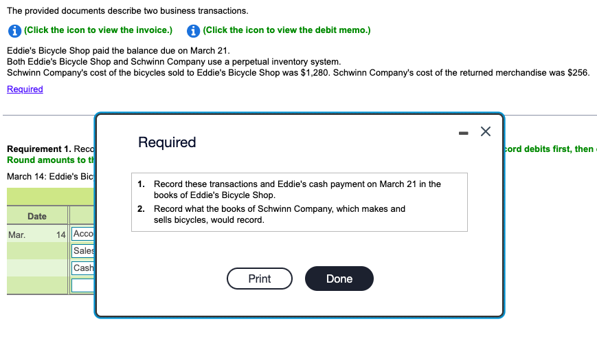 (i) (Click the icon to view the invoice.) (i) (Click | Chegg.com