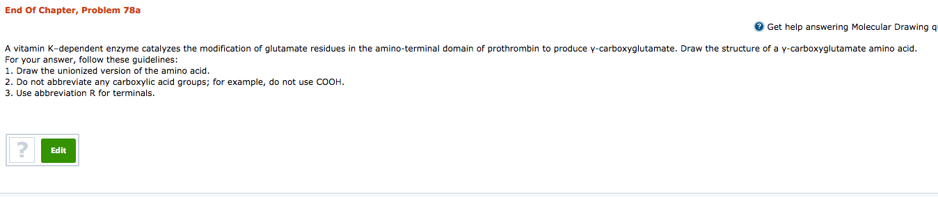 Solved End Of Chapter, Problem 78a Get help answering | Chegg.com