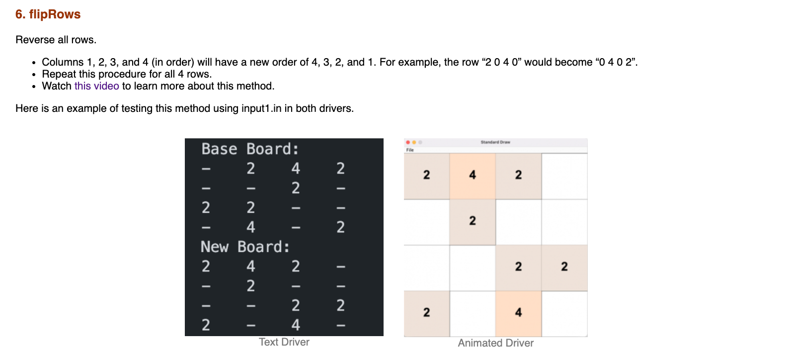 Solved I'm trying to code the game 2048 using 2D-arrays and | Chegg.com