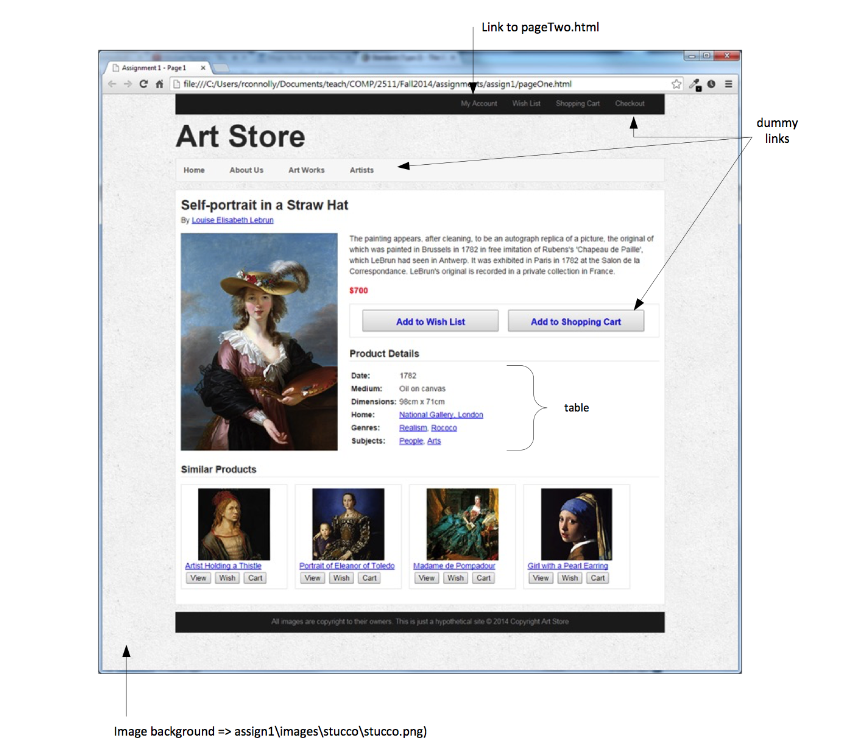 Description Create the two HTML web pages shown | Chegg.com