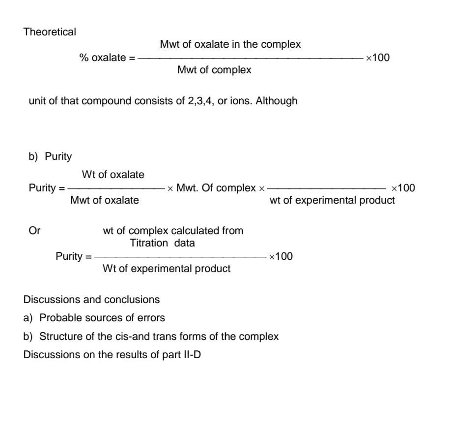 Solved EXPERIMENT : 13 PREPARATION OF THE CIS-TRANS FORMS OF | Chegg.com