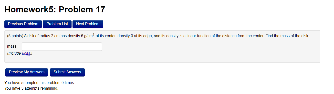 Solved Homework5: Problem 17 Previous Problem Problem List | Chegg.com