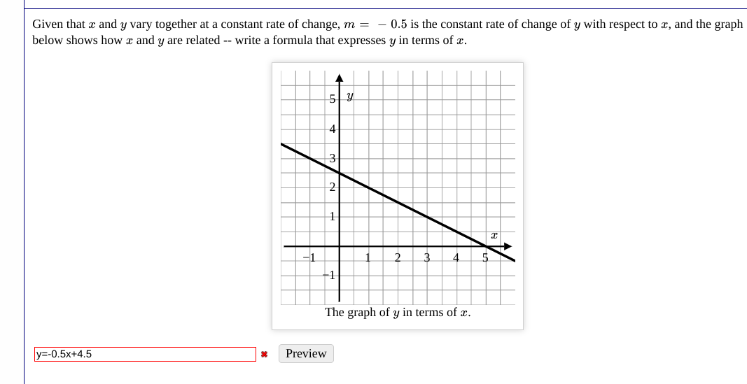 Solved Given that x and y vary together at a constant rate | Chegg.com