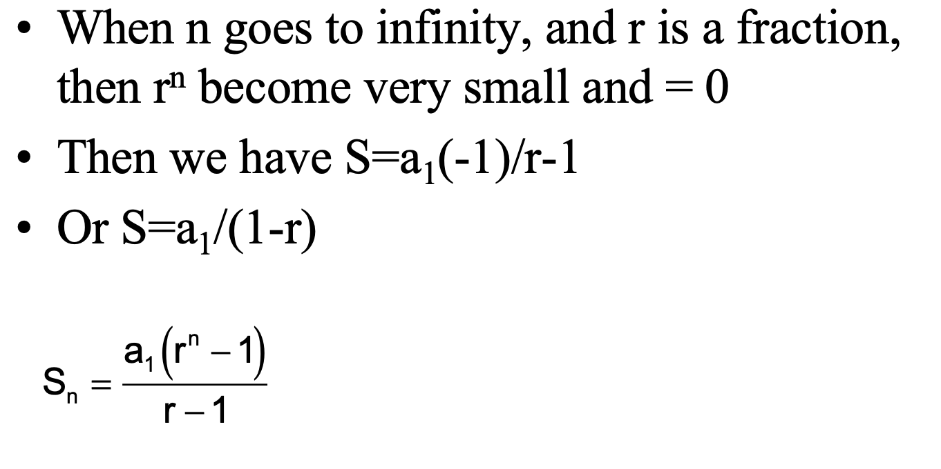 Infinite Geometric Sequence and Series Given the | Chegg.com